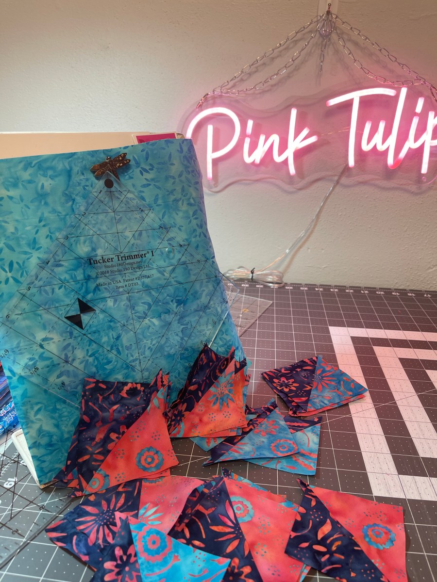 March 2025 Island Batik Challenge – Pink Tulip Quilting